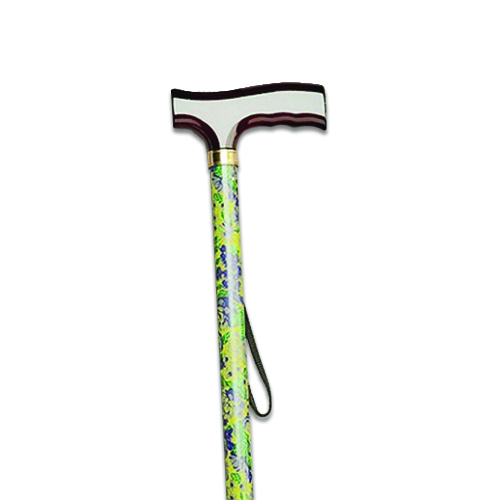 Floral Green Patterned Walking Stick | Active Mobility Systems