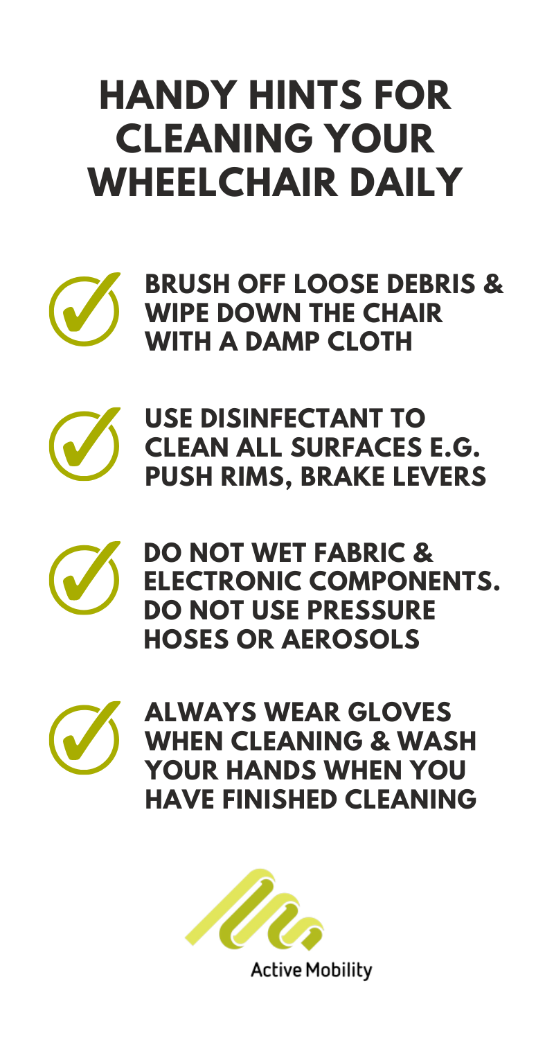 How To Clean & Disinfect A Wheelchair