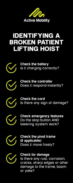 What To Do With A Broken Hoist | Active Mobility